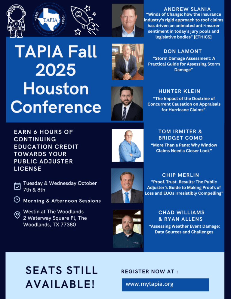 Texas Association of Public Insurance Adjusters - TAPIA